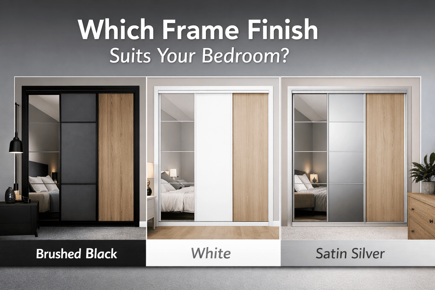 Which Sliding Wardrobe Door Frame Finish Is Best for Your Bedroom ...