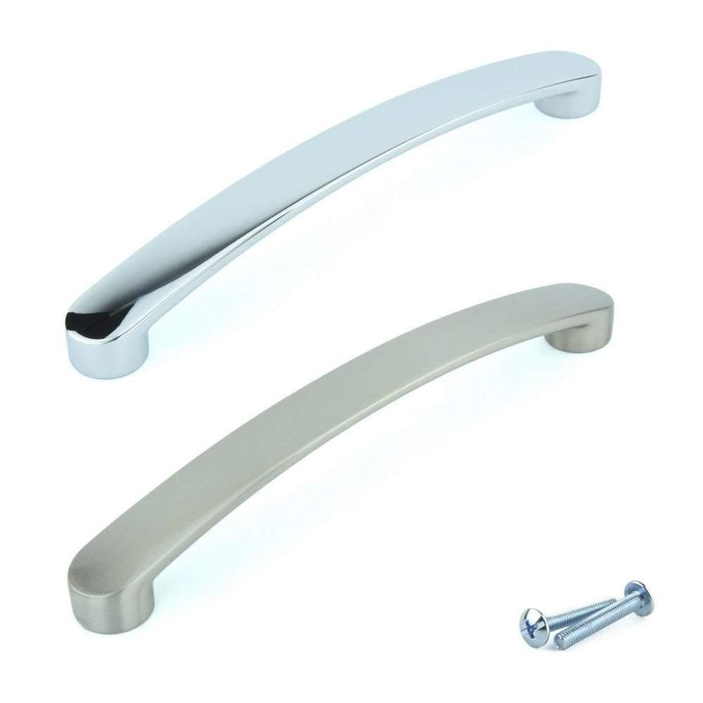 M4TEC Bute M6 Bow Cupboard Door Handle – Polished Chrome & Stainless S ...